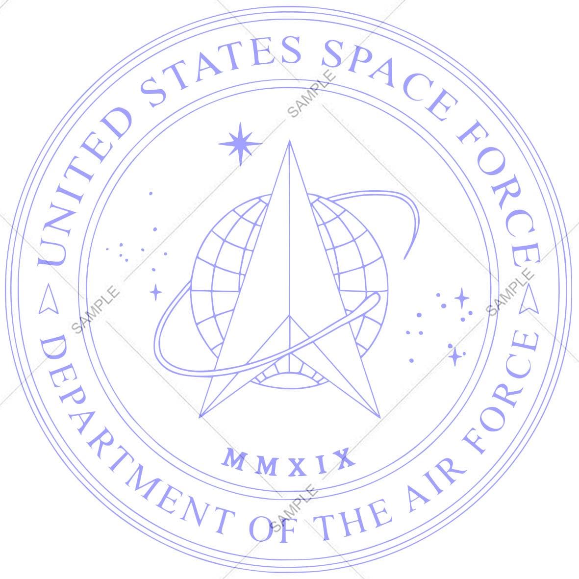 Space Force Seal Logo Vector SVG PNG for Engraving and Design - Etsy