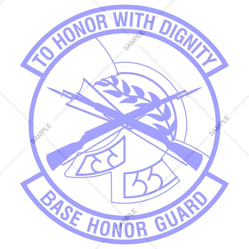 Air Force USAF Base Honor Guard Logo Vector SVG PNG for Engraving and Design - Etsy
