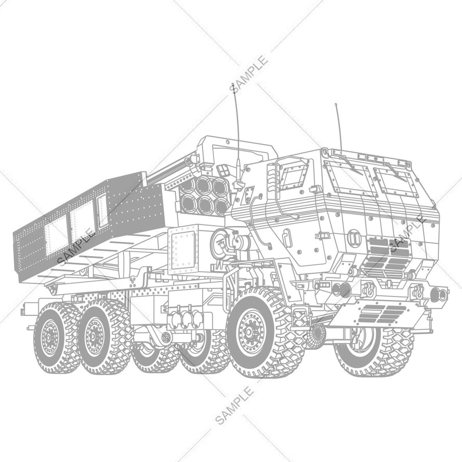 HIMARS Military Vehicle Vector Logo (svg, Png) for DIY Design - Etsy