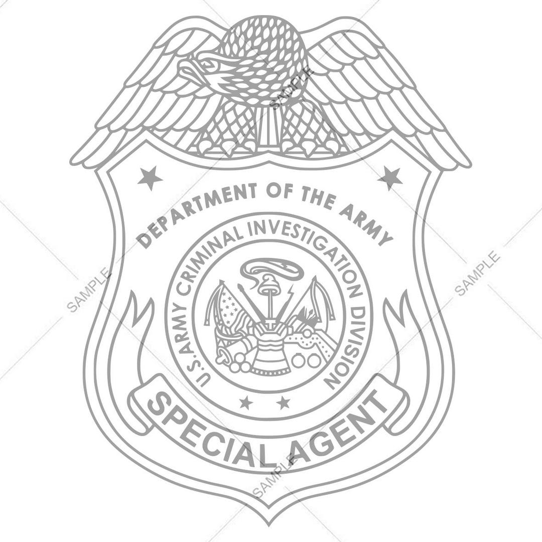 Army Criminal Investigation Division Logo Vector SVG PNG for Engraving ...