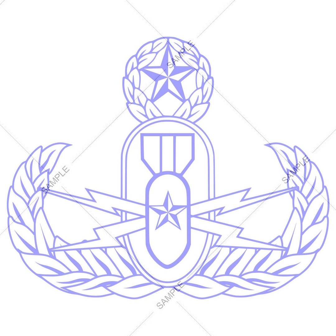 EOD Master Badge Logo Vector SVG PNG for Engraving and Design - Etsy