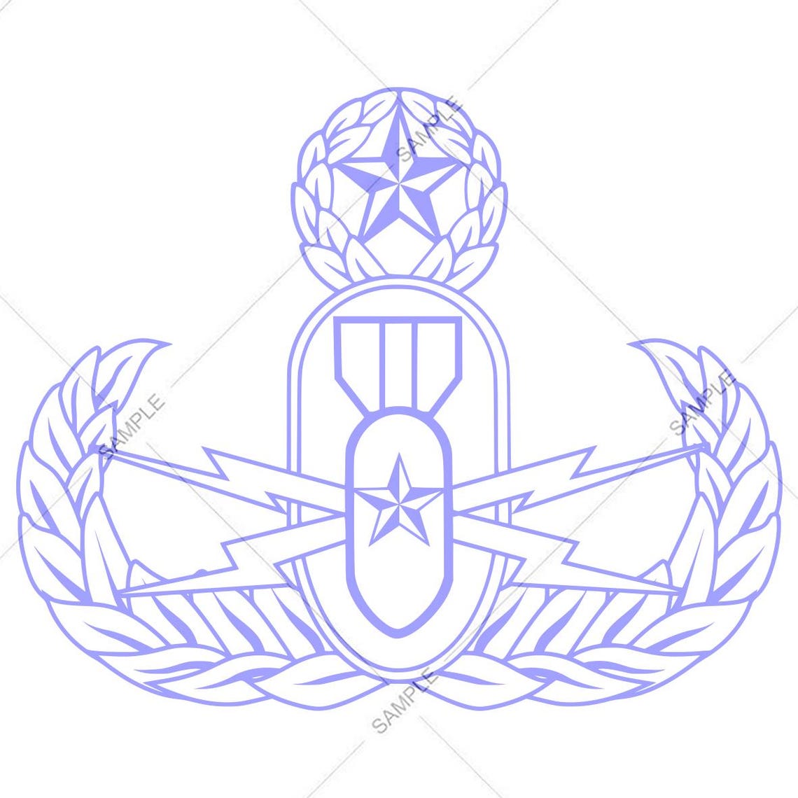 EOD Master Badge Logo Vector SVG PNG for Engraving and Design - Etsy