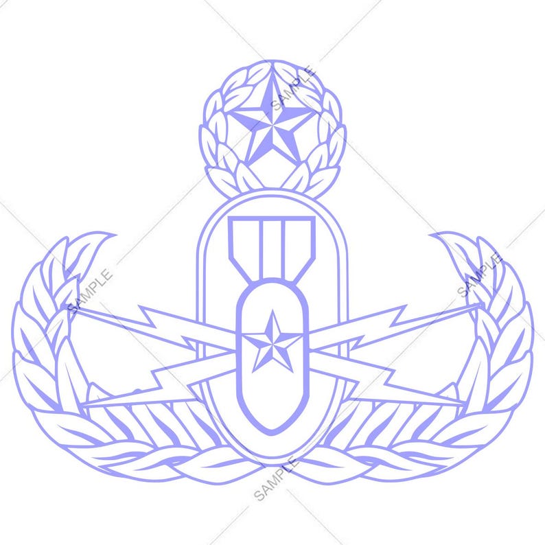 EOD Master Badge Logo Vector SVG PNG for Engraving and Design - Etsy