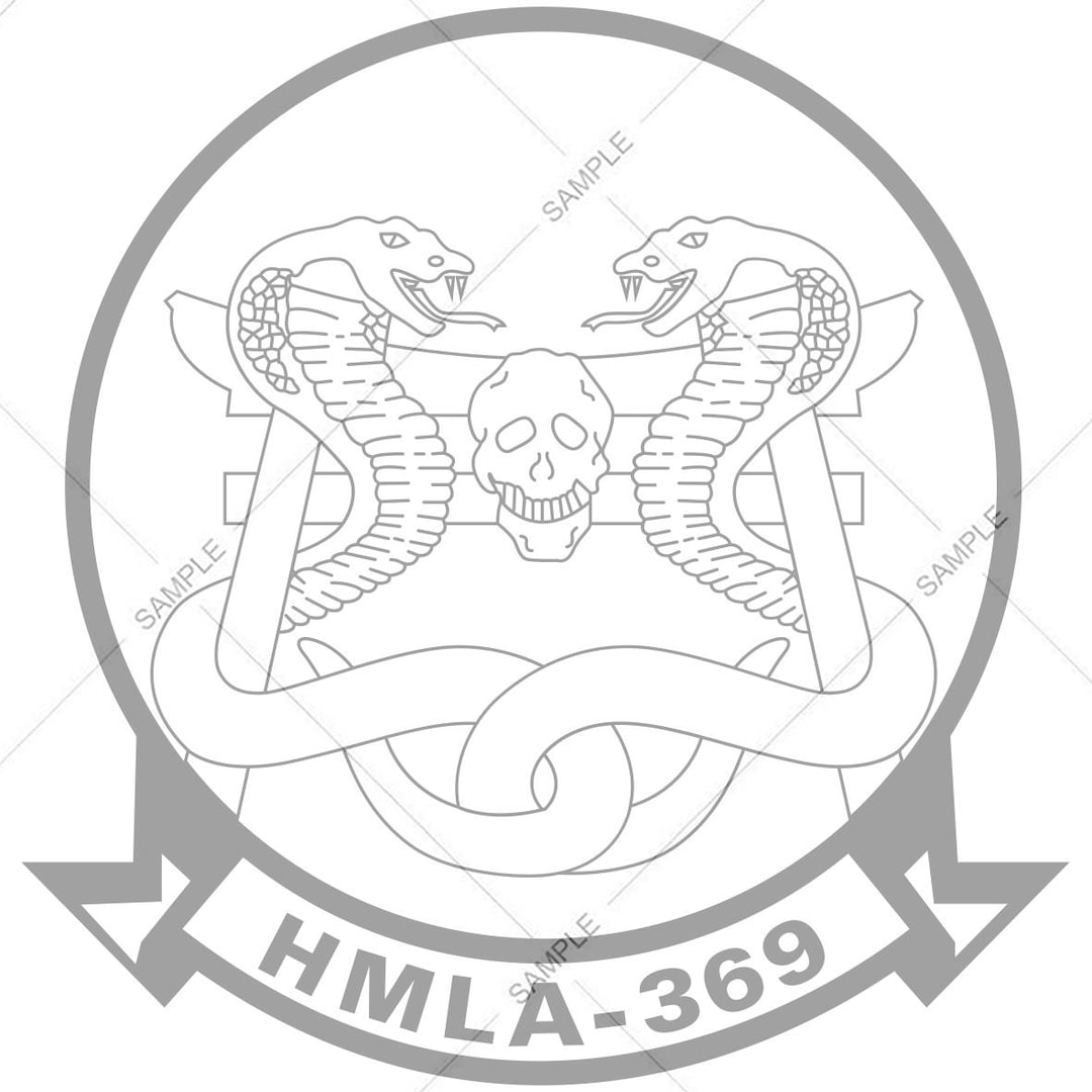 HMLA 369 Logo Vector SVG PNG for Engraving and Design - Etsy