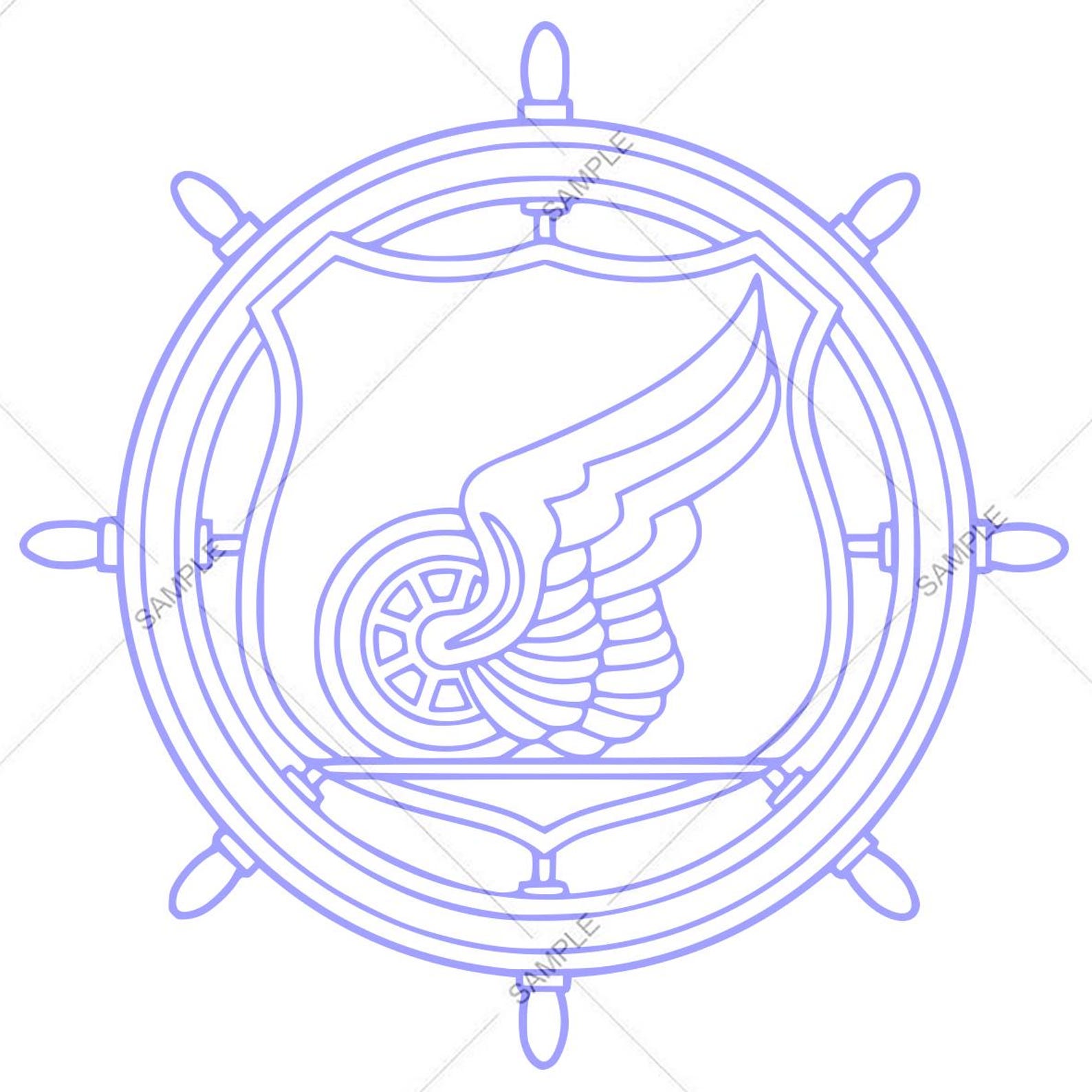 Army Transportation Corps Seal Crest Logo Vector SVG PNG for Engraving ...