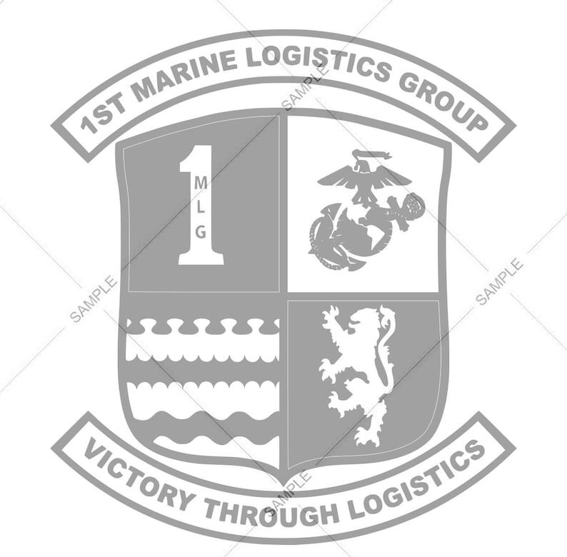1st Marines Logistics Group 1MLG Logo Vector SVG PNG for Engraving and ...