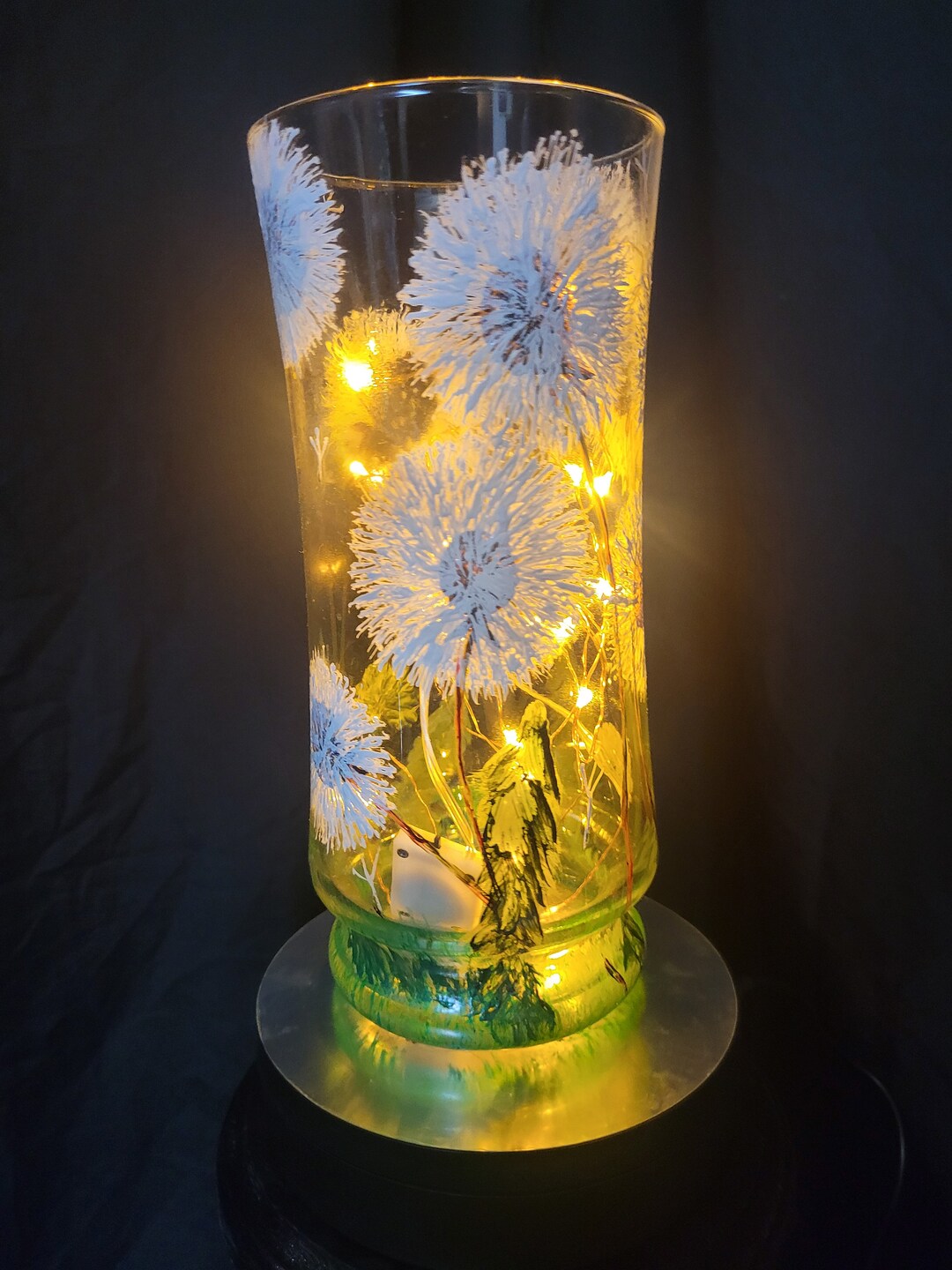 Hand Painted Color Light Vase - Etsy