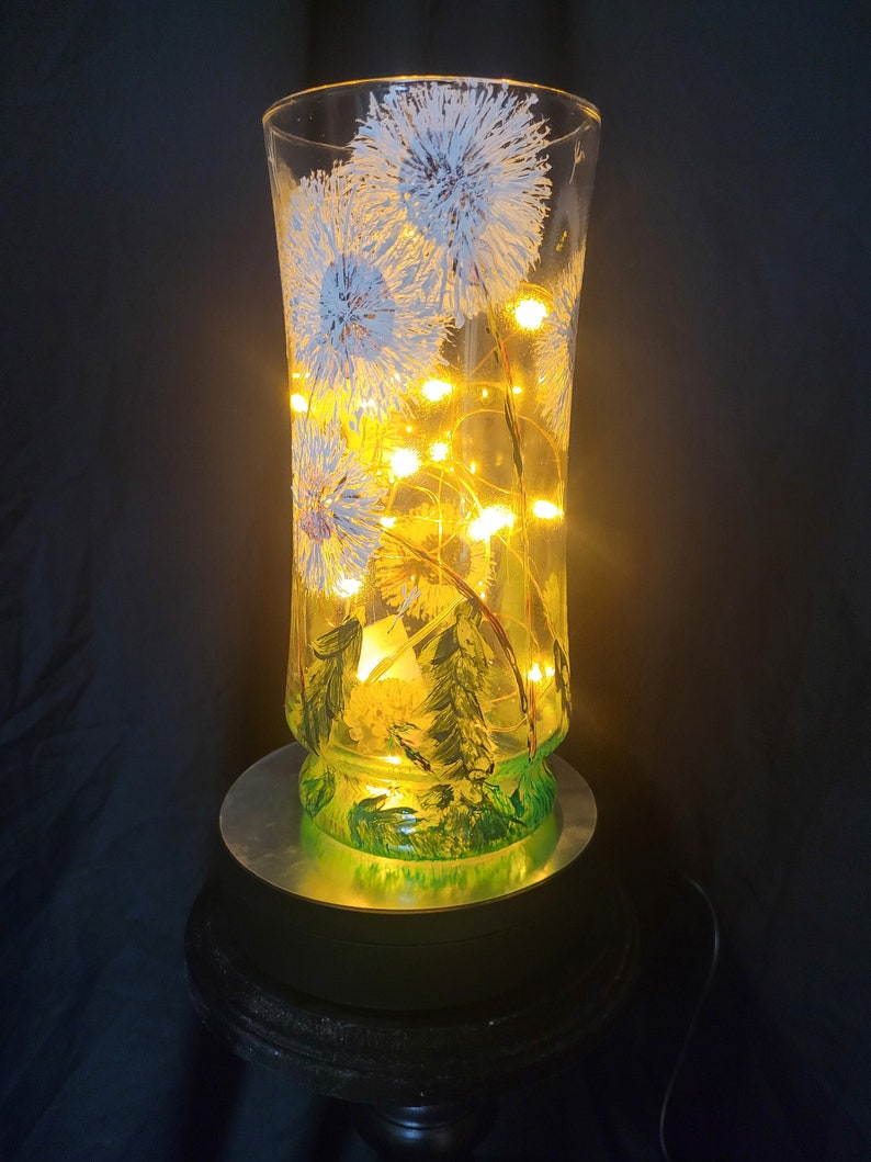 Hand Painted Color Light Vase - Etsy