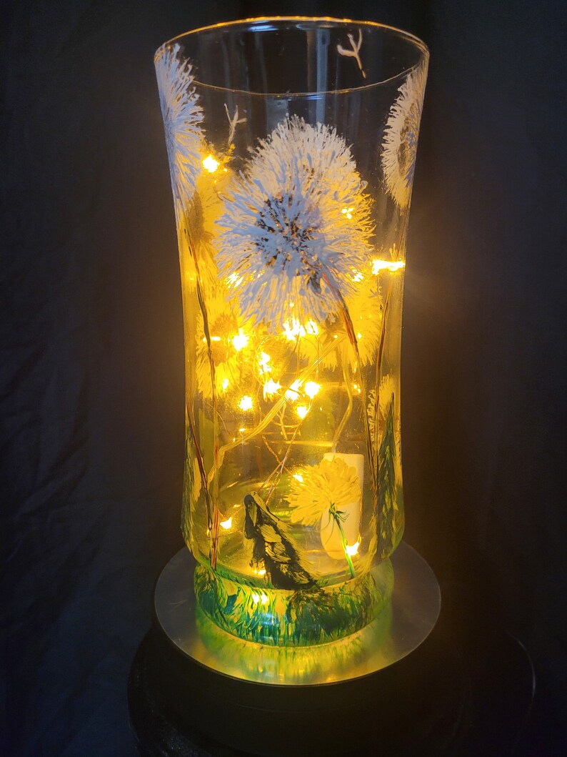 Hand Painted Color Light Vase - Etsy