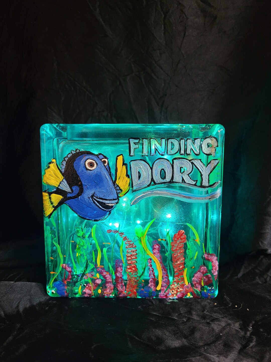 Hand Painted Bottle Nemo Lamp - Etsy