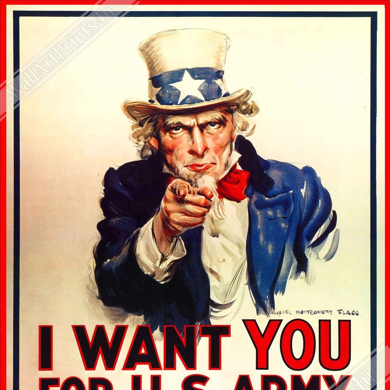 Uncle Sam Poster - Etsy