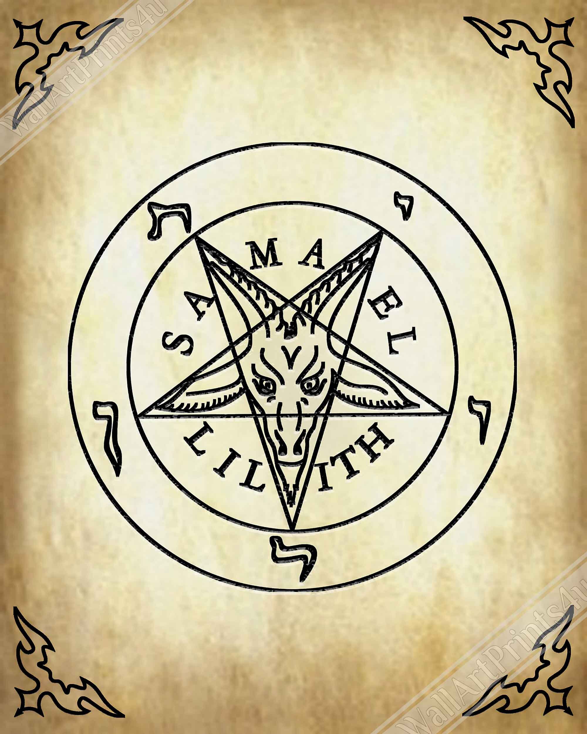 Sigil of Baphomet Poster Seal of Baphomet Poster Samael - Etsy
