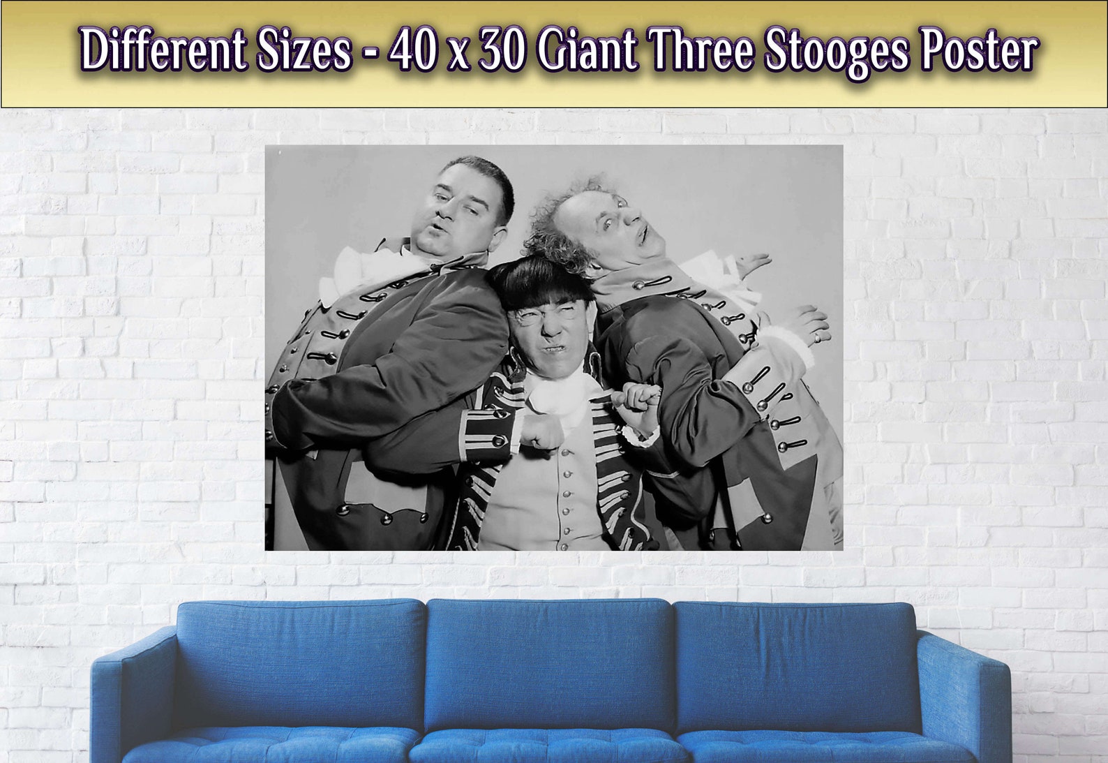 Three Stooges Poster Nyuk Nyuk Nyuk Vintage Photo Iconic 3 | Etsy