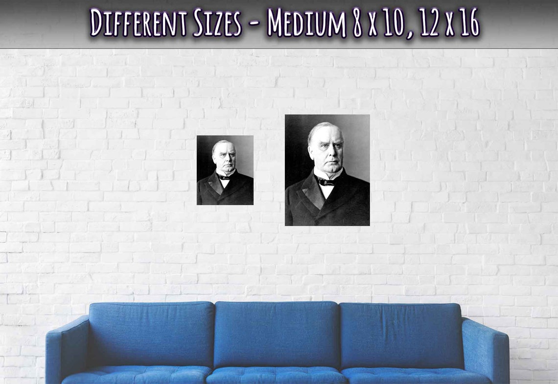 William Mckinley Poster 25th President of Usa Vintage Photo | Etsy