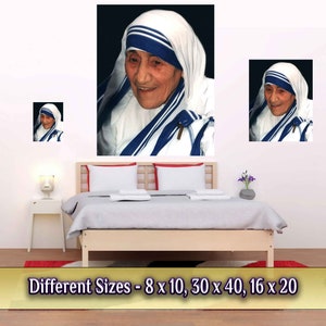 Mother Teresa Poster Missionary Saint Vintage Photo - Etsy
