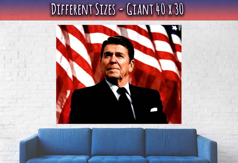 Ronald Reagan Poster 40th President of These United States | Etsy