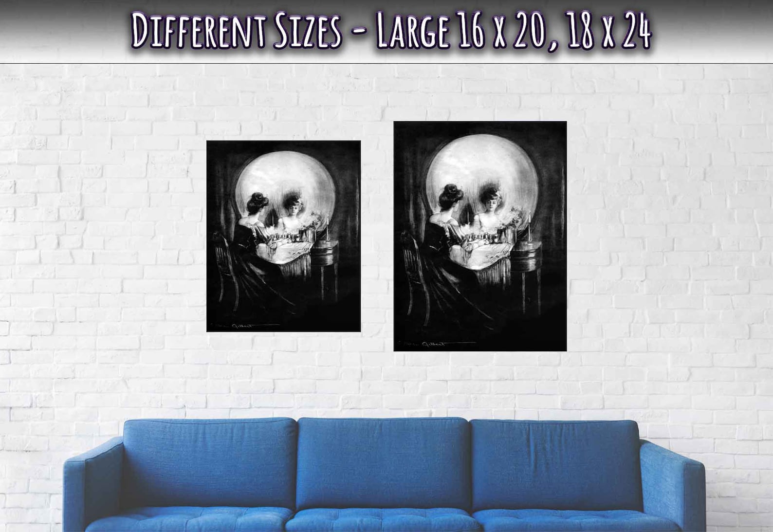 All is Vanity Poster: Human Skull Illusion Art Print - Etsy