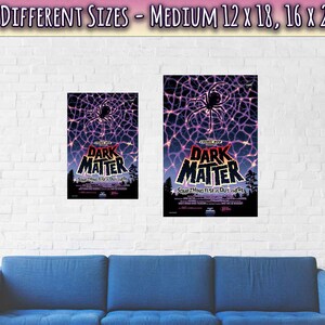 Dark Matter Poster - Vintage Nasa Space Poster Halloween Comic Version ...