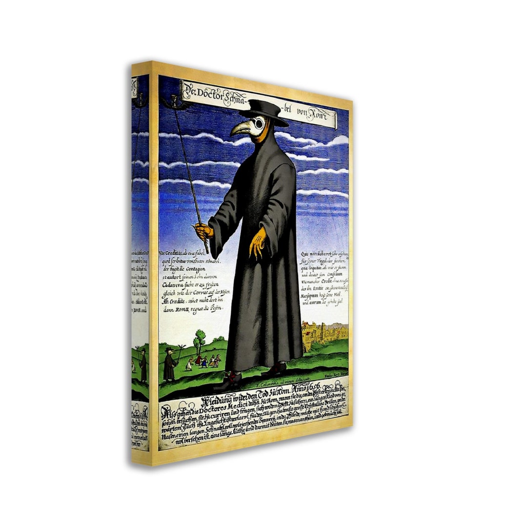 Plague Doctor Canvas Print: Dr. Beak, Circa 1660 - Etsy