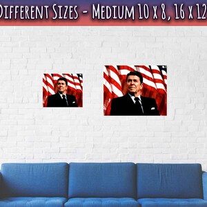 Ronald Reagan Poster, 40th President of These United States, Vintage ...