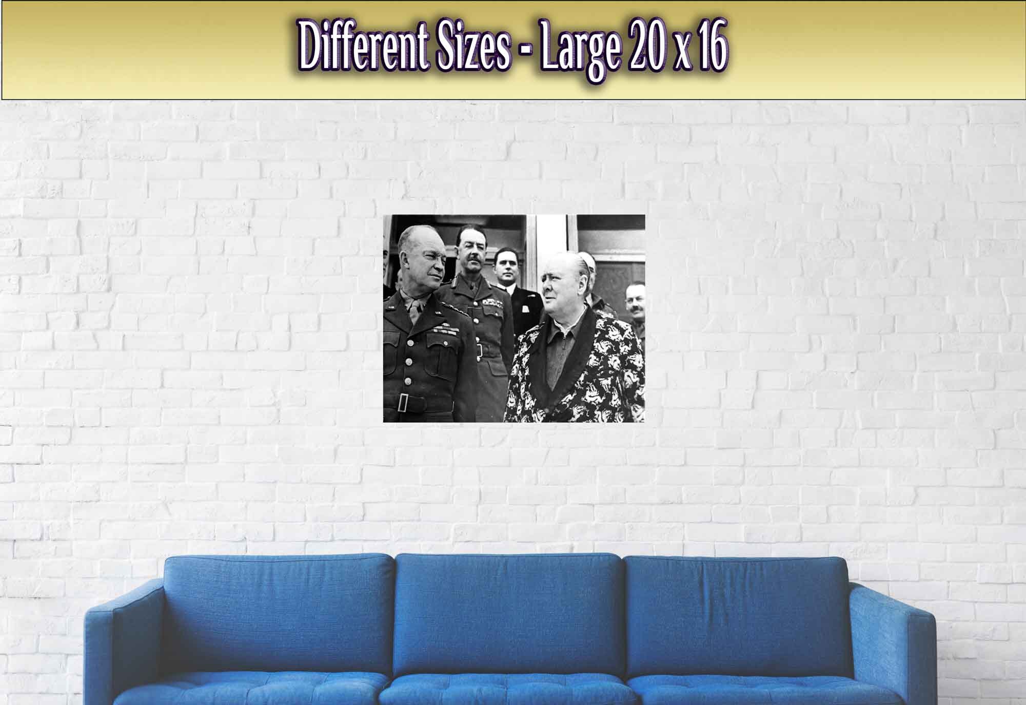 Eisenhower Churchill Iconic Poster Photo Print From 1943 - Etsy