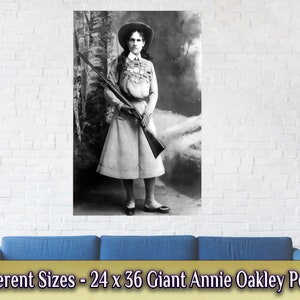 Annie Oakley Poster, Sharp Shooter, Vintage Photo - Iconic Annie Oakley ...