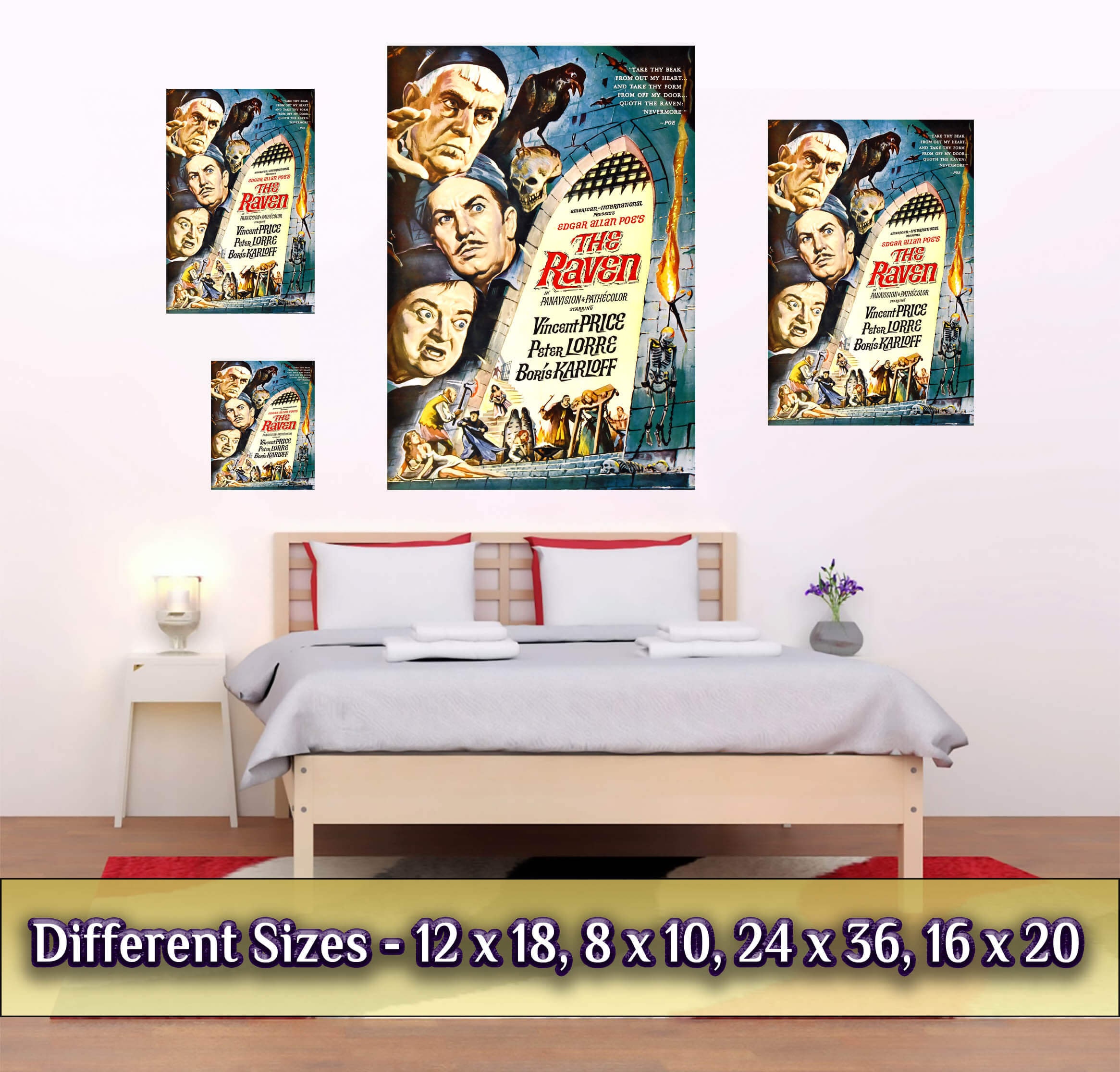 The Raven Poster Vintage Movie Poster 1963 Poster Film Art | Etsy