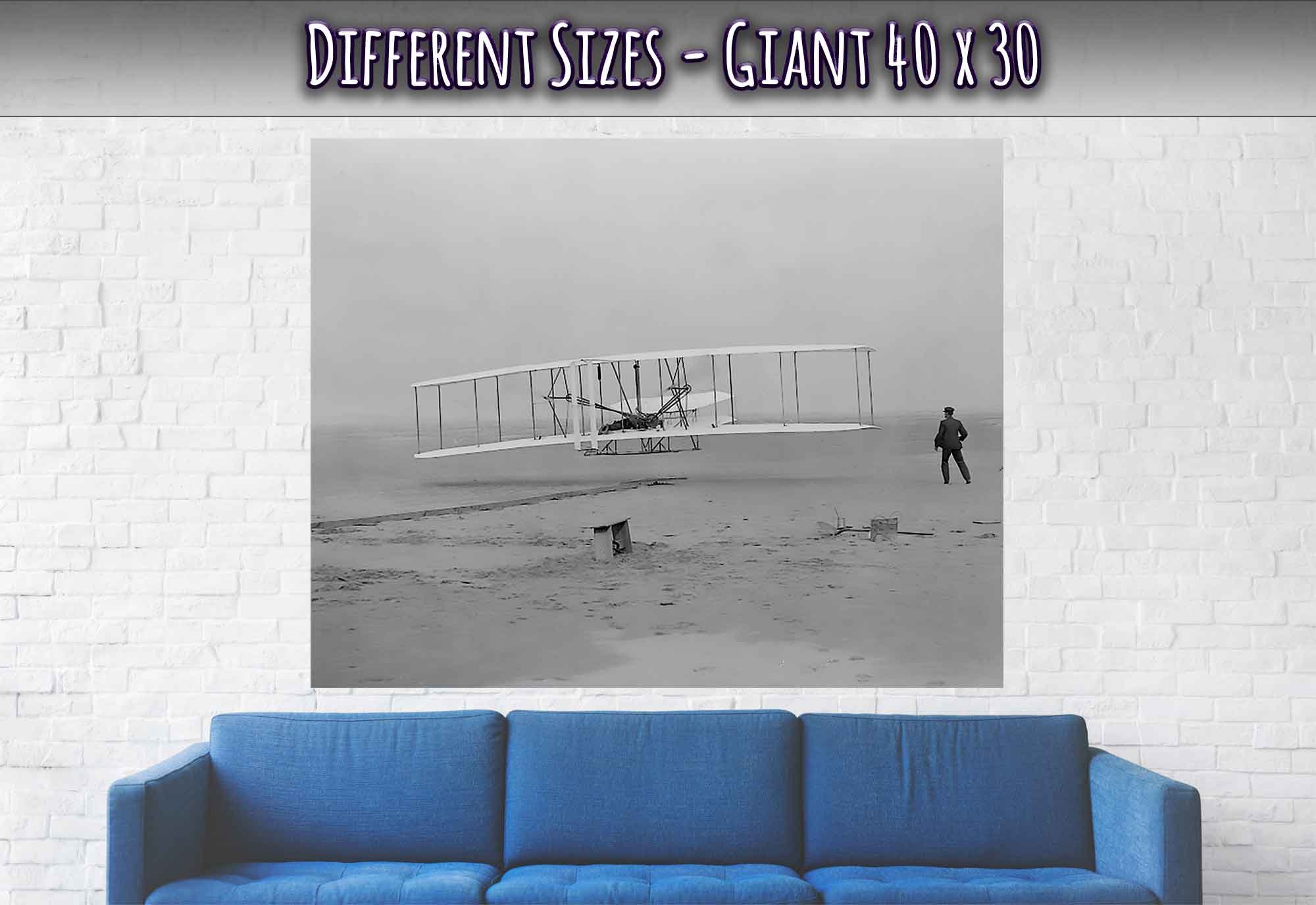 Wright Brothers First Flight Poster Kitty Hawk North - Etsy