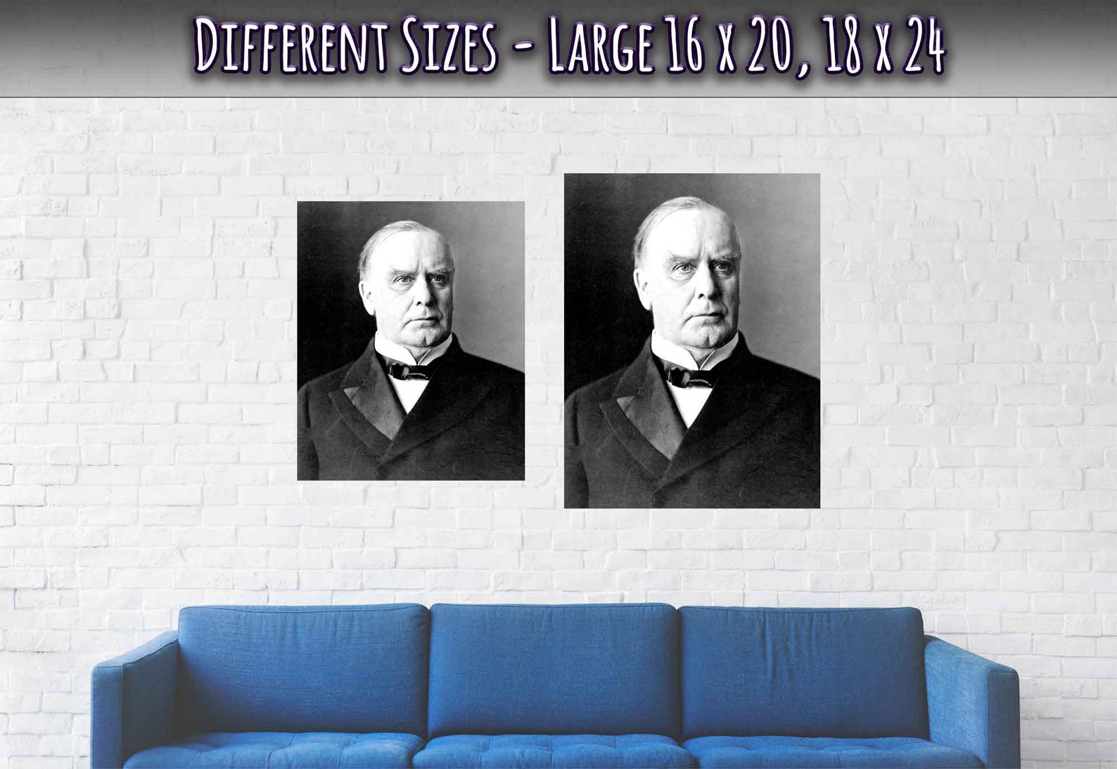 William Mckinley Poster 25th President of Usa Vintage Photo | Etsy