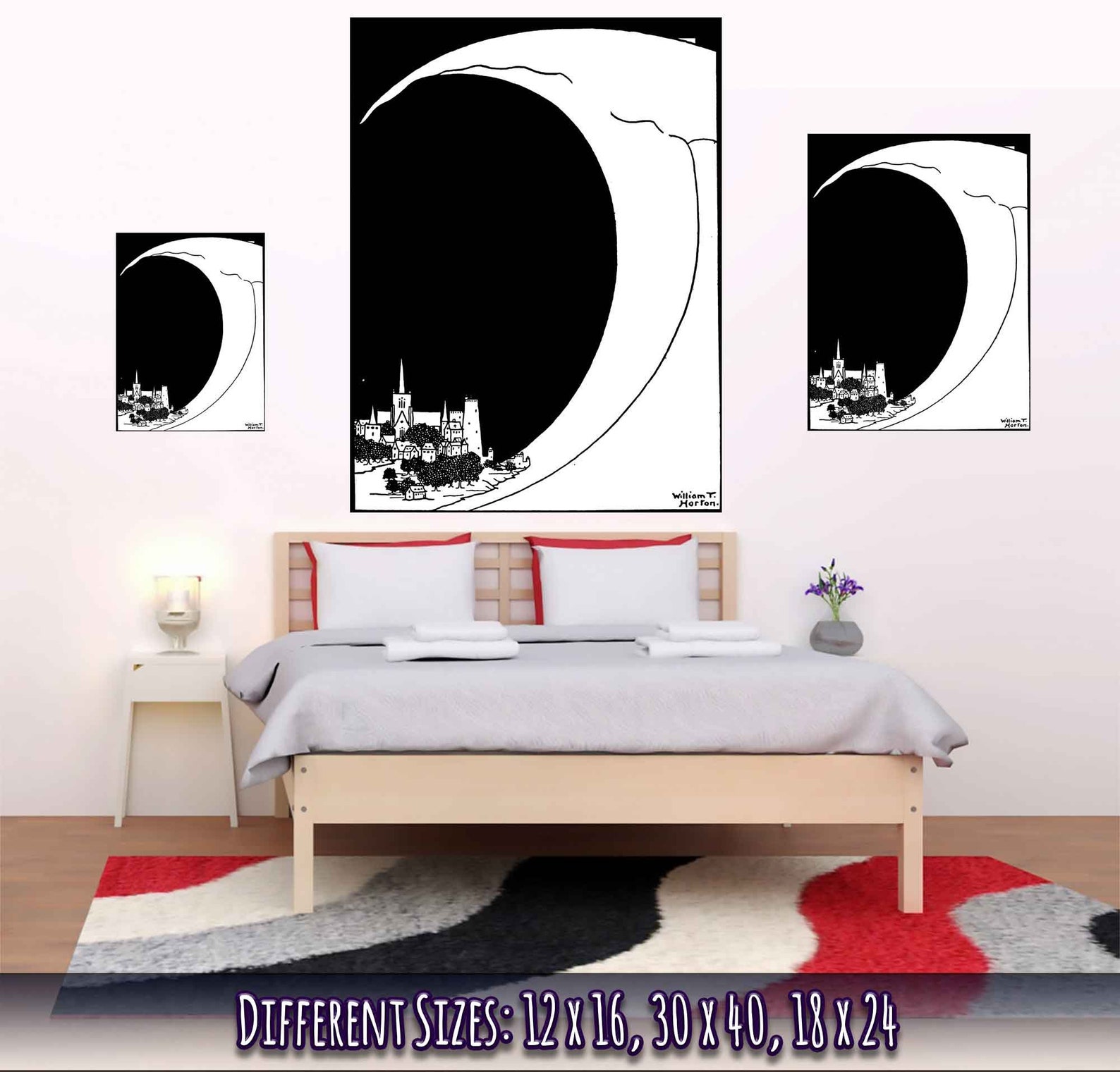 The Wave Poster - William T Horton - the Wave Print UK, EU USA Domestic ...