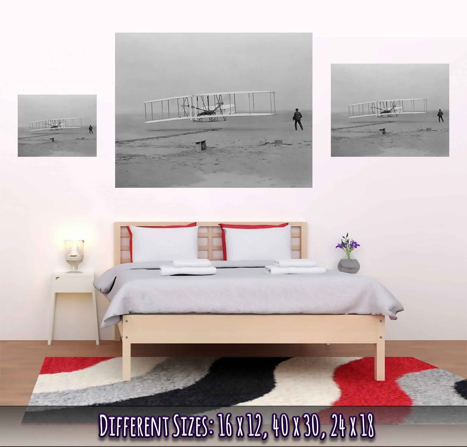 Wright Brothers First Flight Poster Kitty Hawk North | Etsy