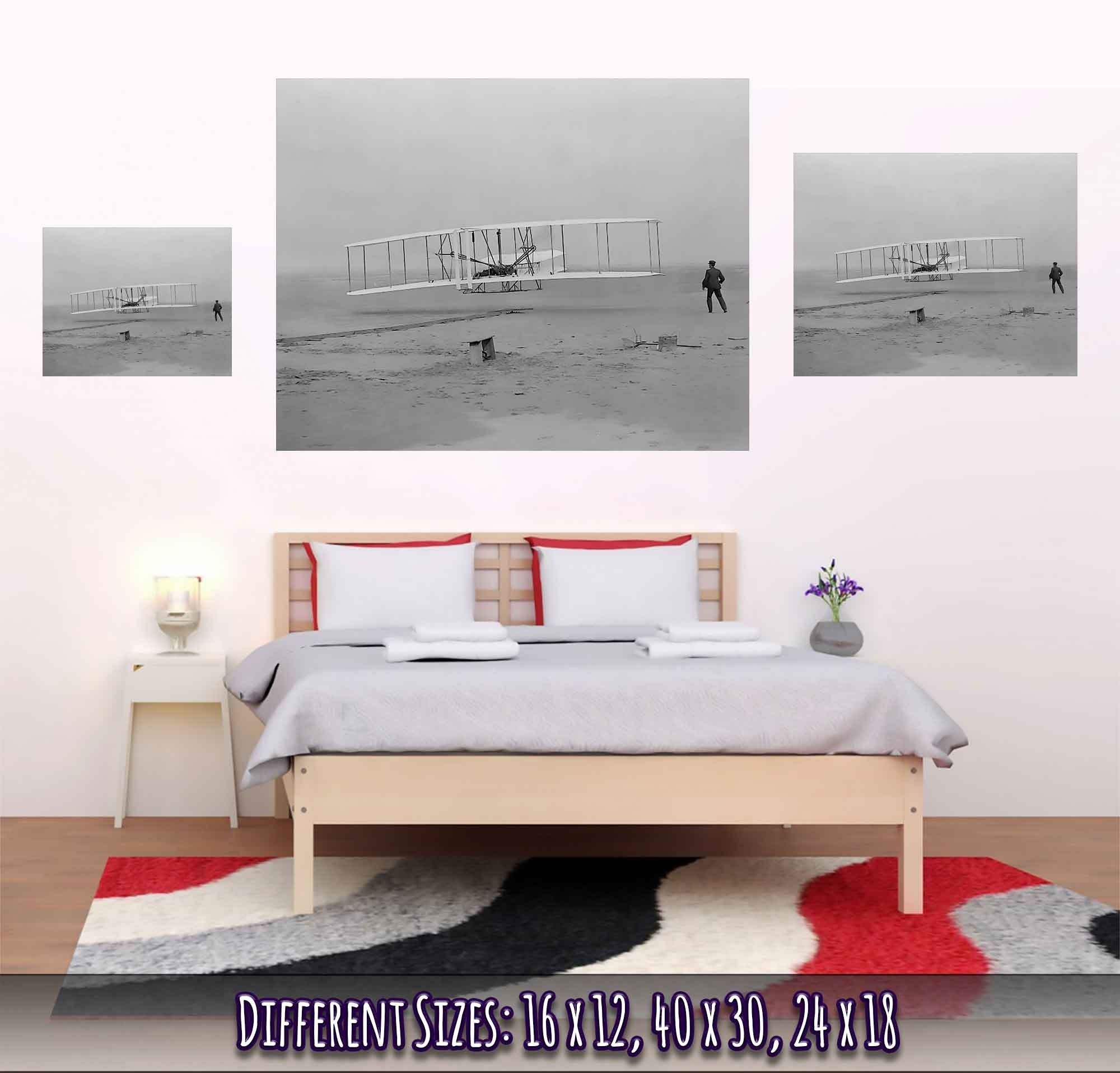 Wright Brothers First Flight Poster Kitty Hawk North | Etsy