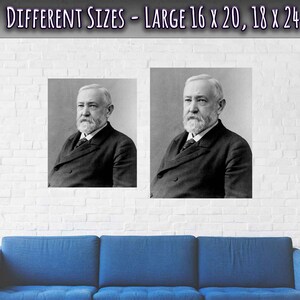 Benjamin Harrison Poster, 23rd President of Usa, Vintage Photo Portrait ...