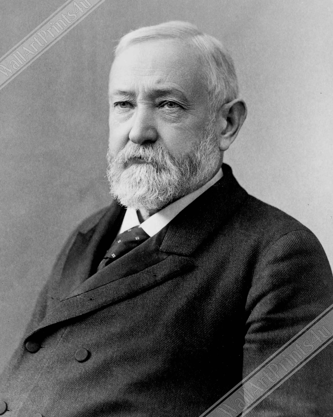 Benjamin Harrison Poster, 23rd President of Usa, Vintage Photo Portrait ...