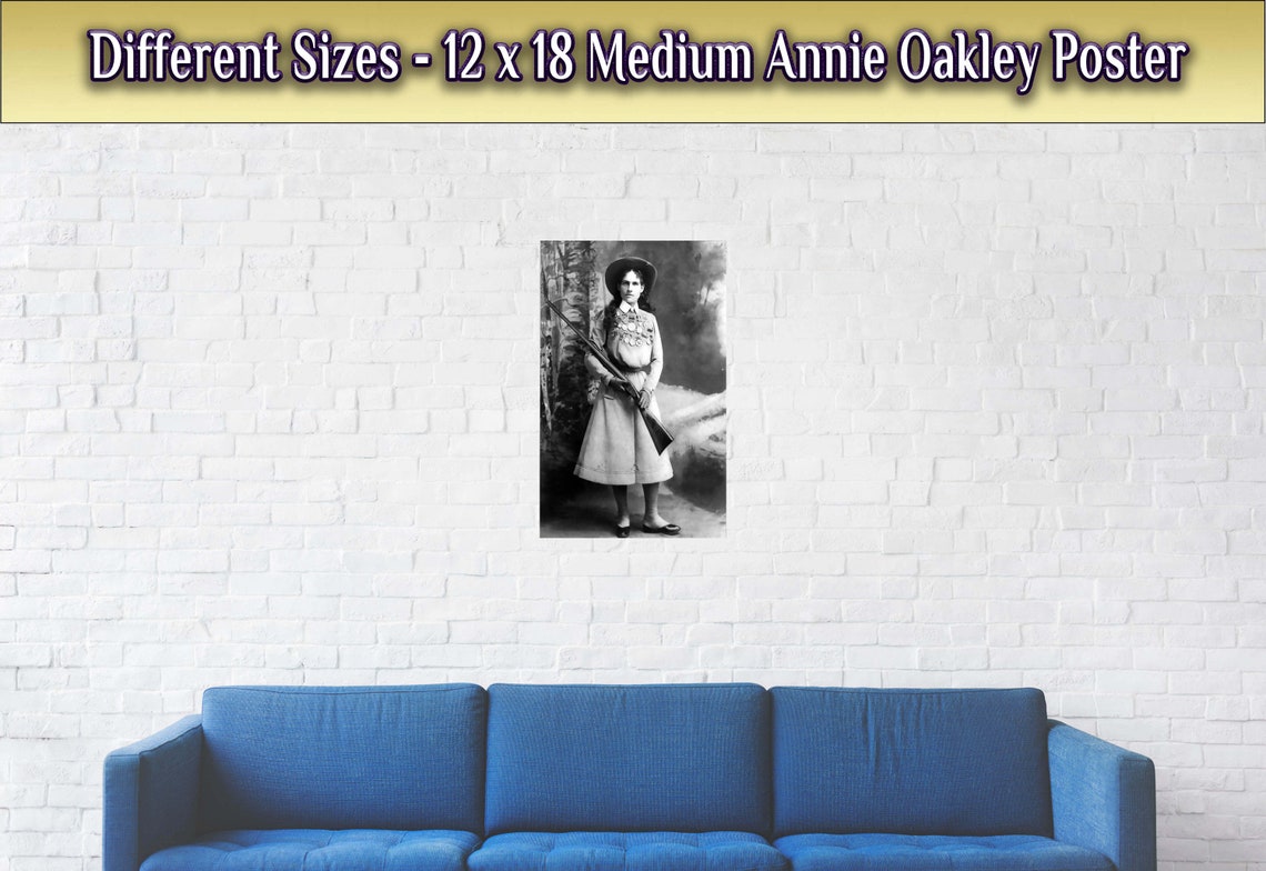 Annie Oakley Poster Sharp Shooter Vintage Photo Iconic | Etsy