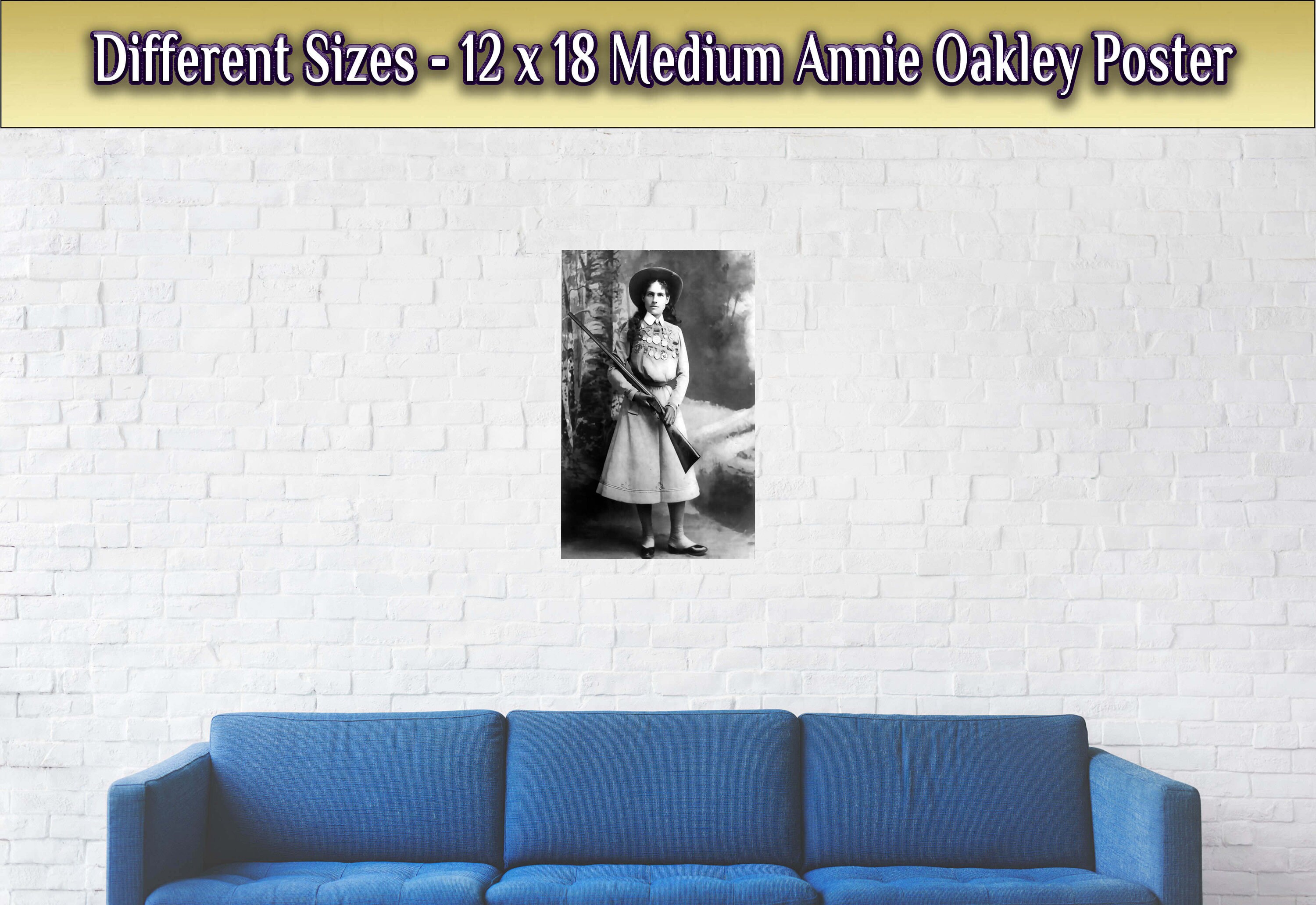 Annie Oakley Poster Sharp Shooter Vintage Photo Iconic - Etsy