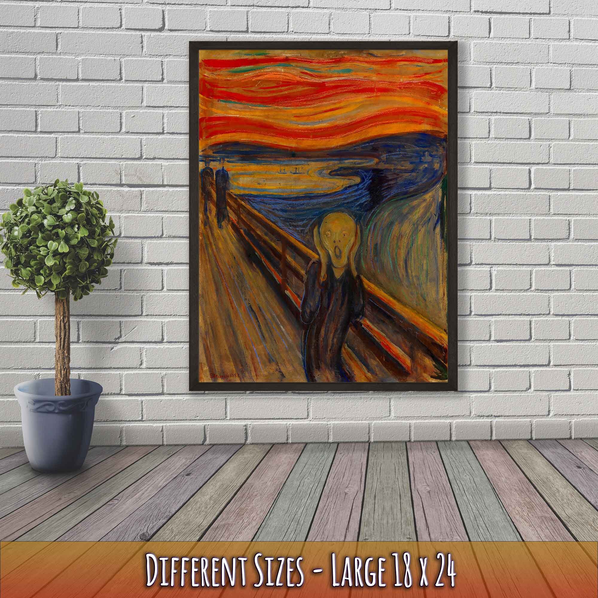 The Scream Framed Poster Edvard Munch 1893 the Scream - Etsy