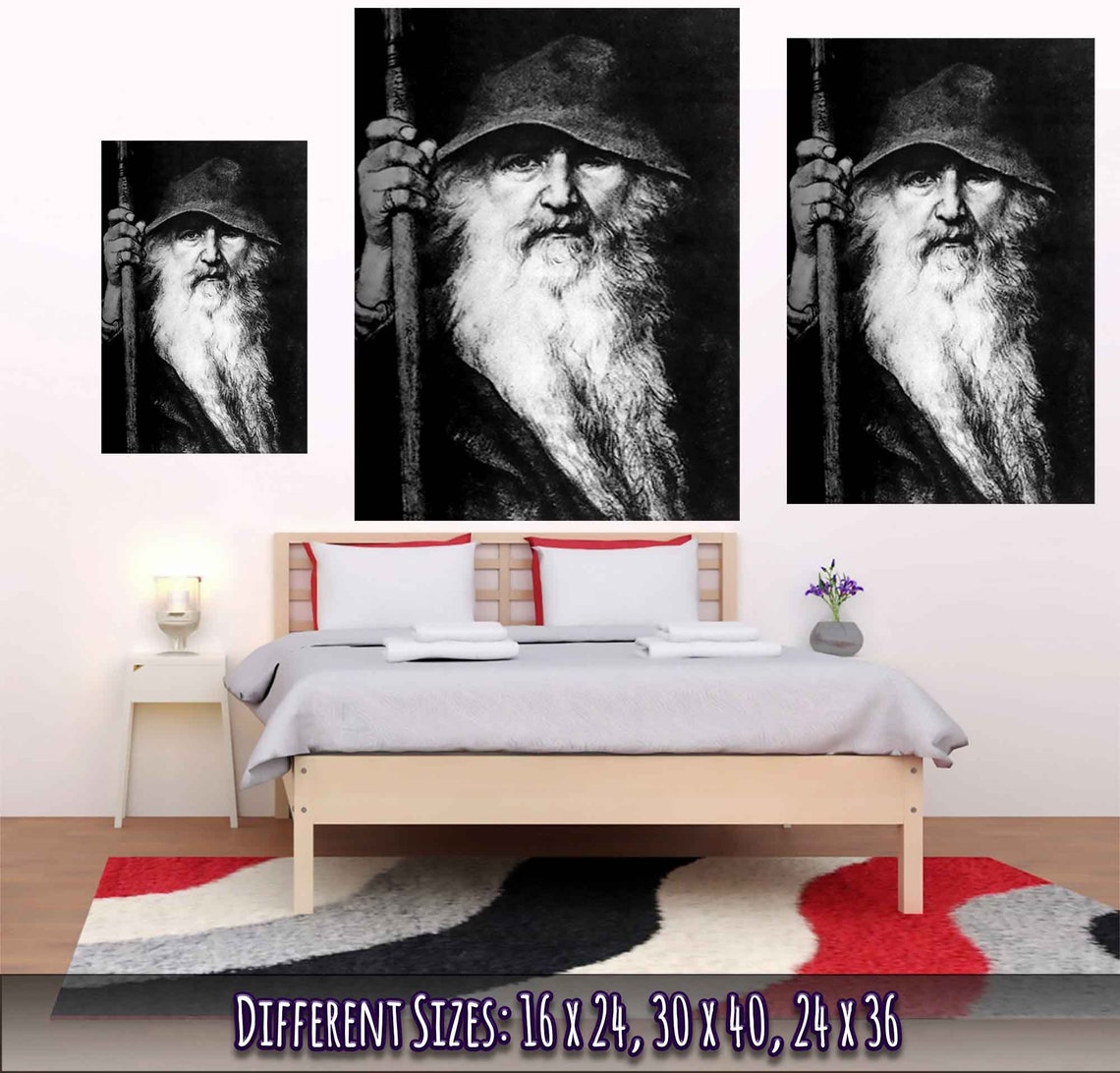 Odin Poster Odin Norse God of Wisdom War and Magic Odin - Etsy