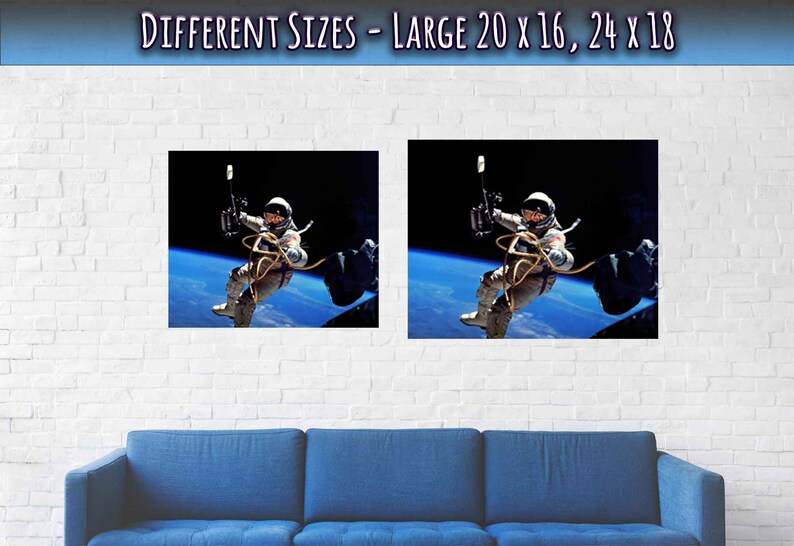 Astronaut Poster Vintage Astronaut Americas First Space Walk | Etsy