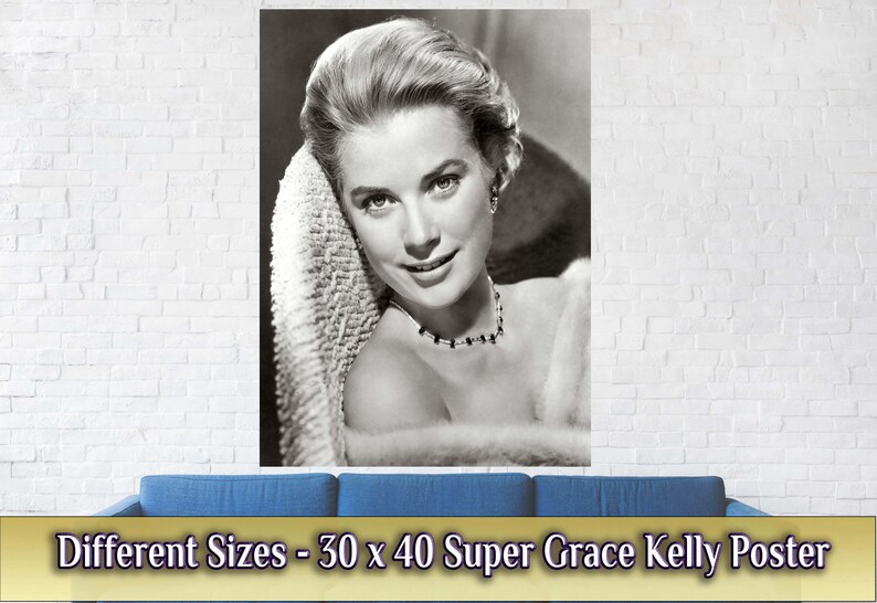 Grace Kelly Poster Fashion Icon Rare Photo Iconic Grace - Etsy