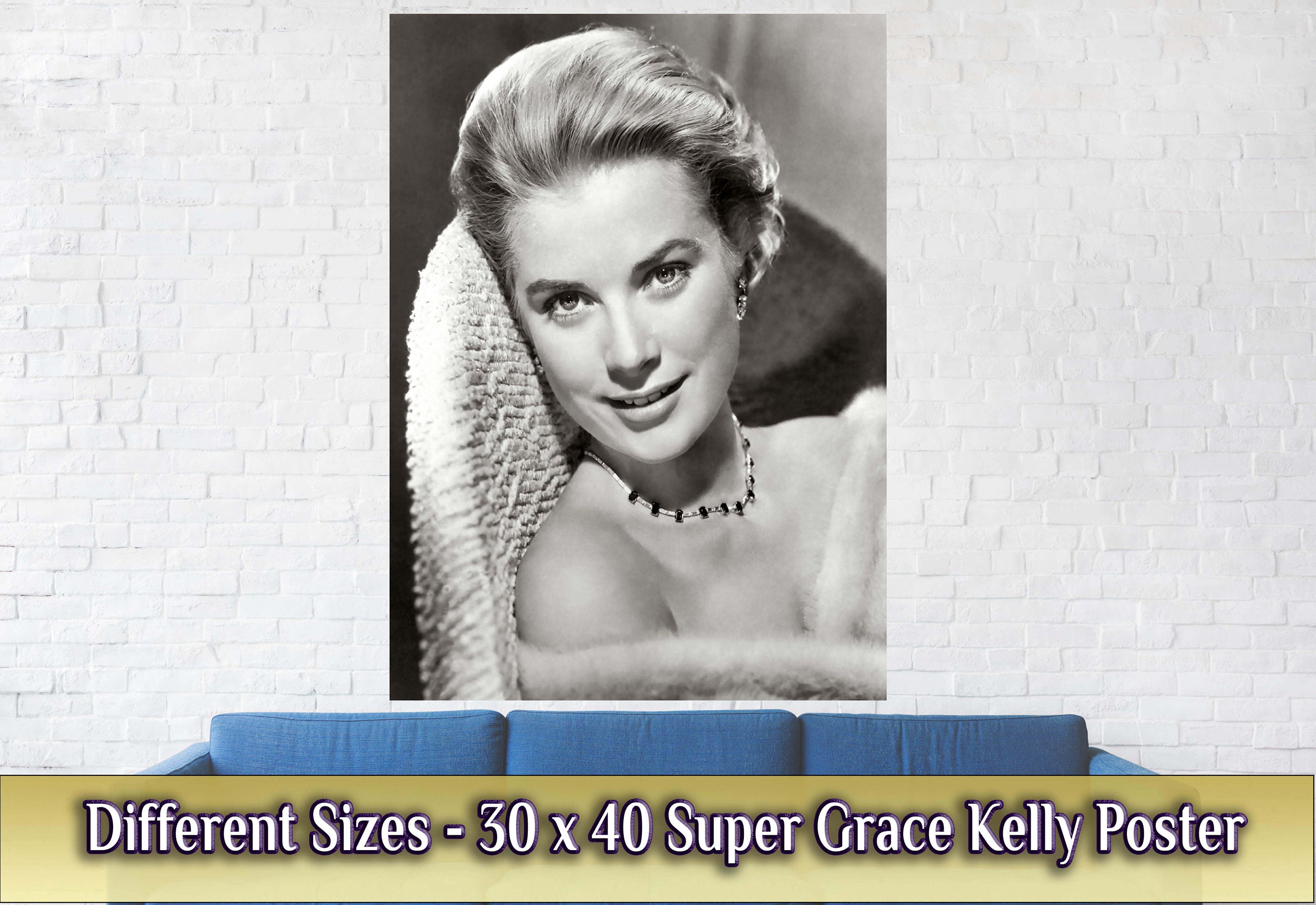 Grace Kelly Poster Fashion Icon Rare Photo Iconic Grace - Etsy