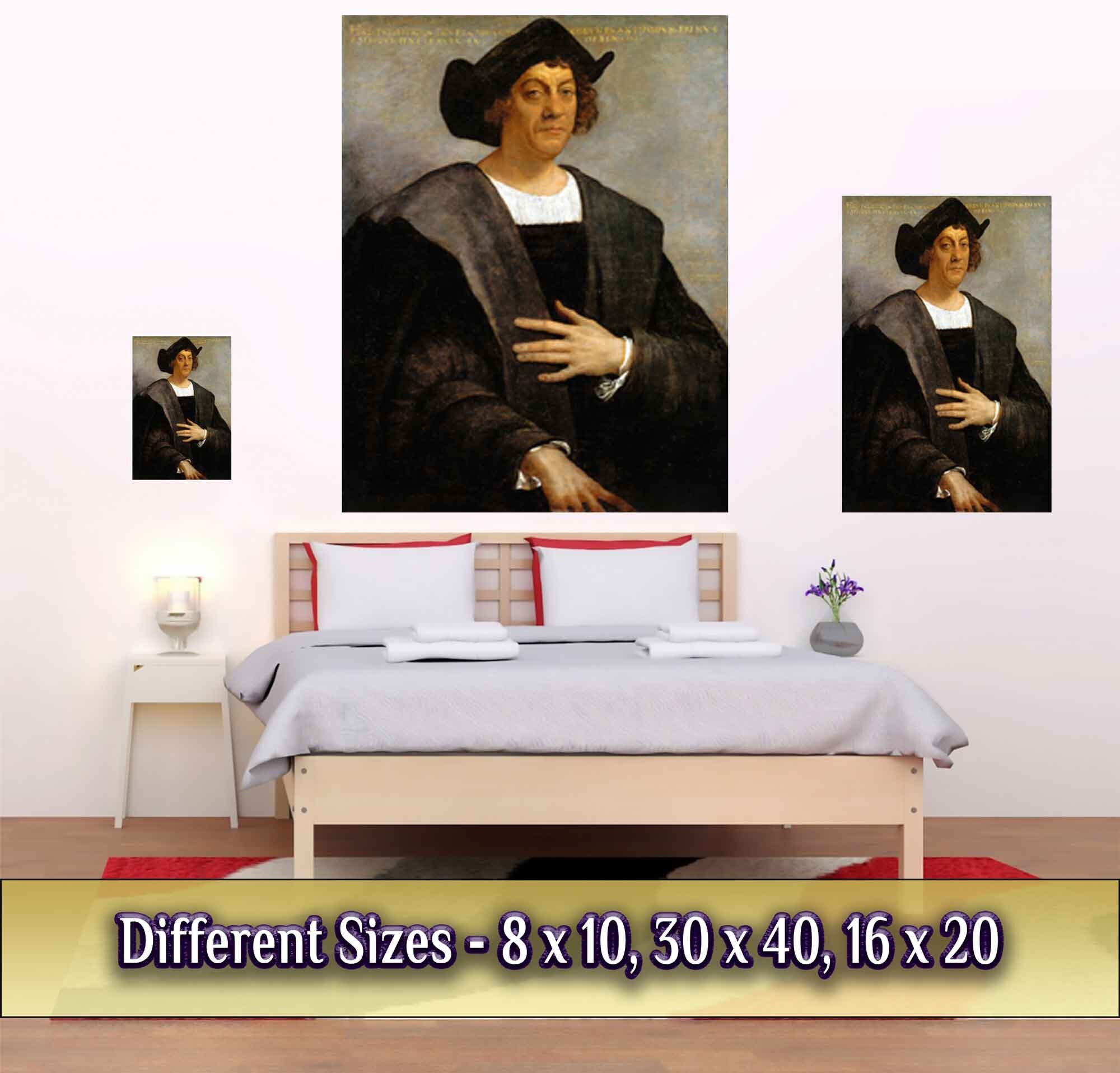 Christopher Columbus Poster Vintage Portrait Christopher | Etsy