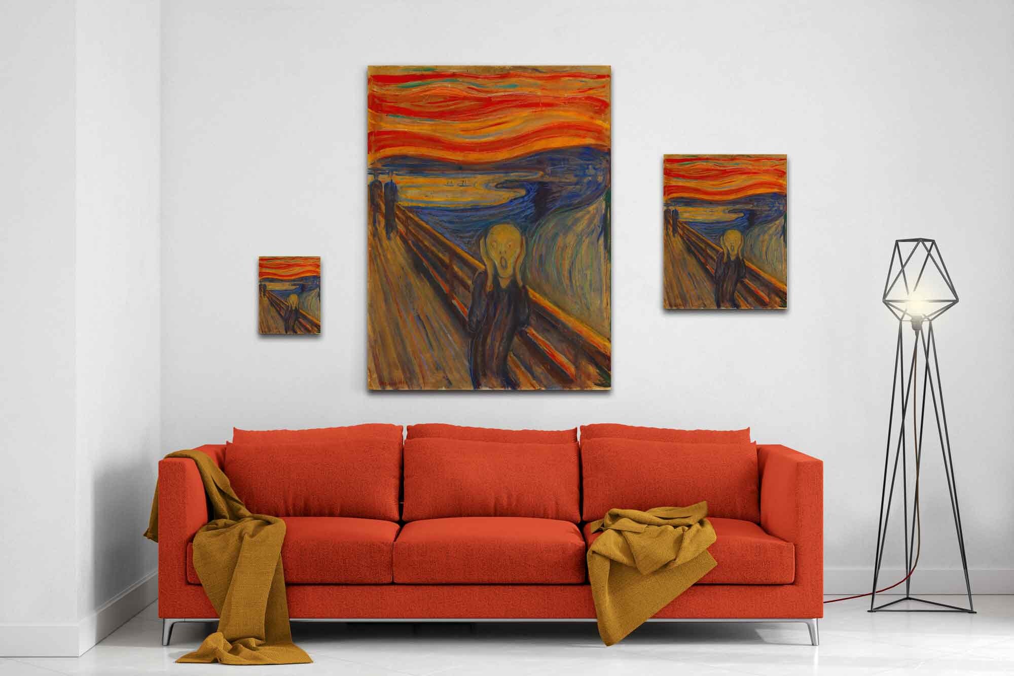 The Scream Canvas Print Edvard Munch 1893 the Scream Canvas - Etsy