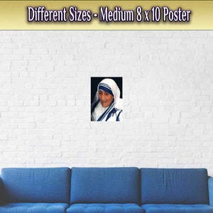Mother Teresa Poster Missionary Saint Vintage Photo - Etsy
