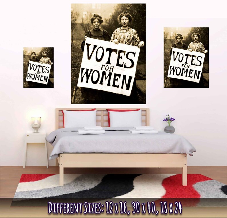 Suffragettes Poster Votes for Women Print Vintage Photo - Etsy