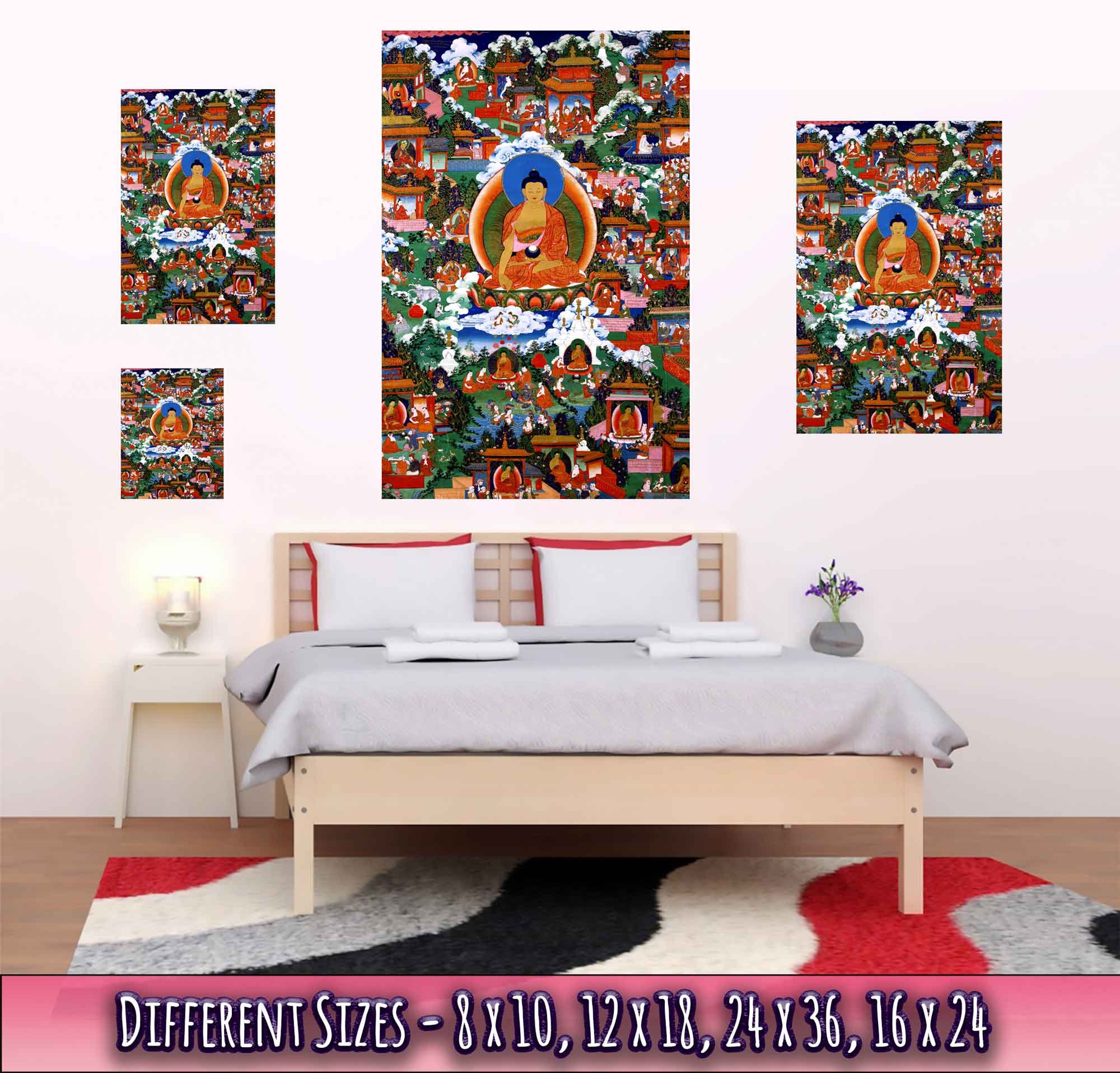 Vintage Buddha Print: Antique Avadana Scenes From 1800s - Etsy