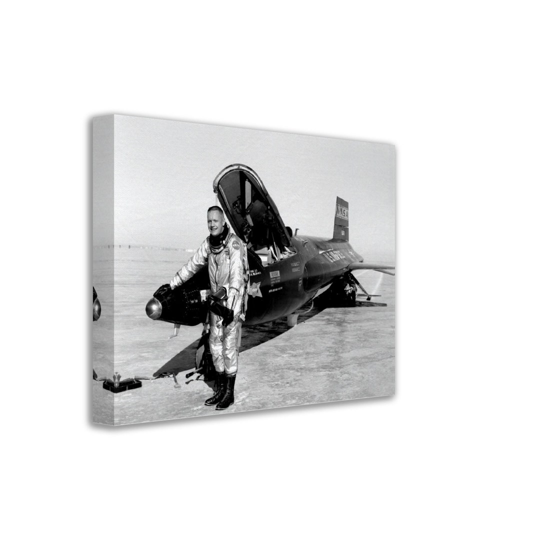 Neil Armstrong X-15 Rocket Plane Canvas Print - Etsy