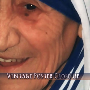 Mother Teresa Poster Missionary Saint Vintage Photo - Etsy