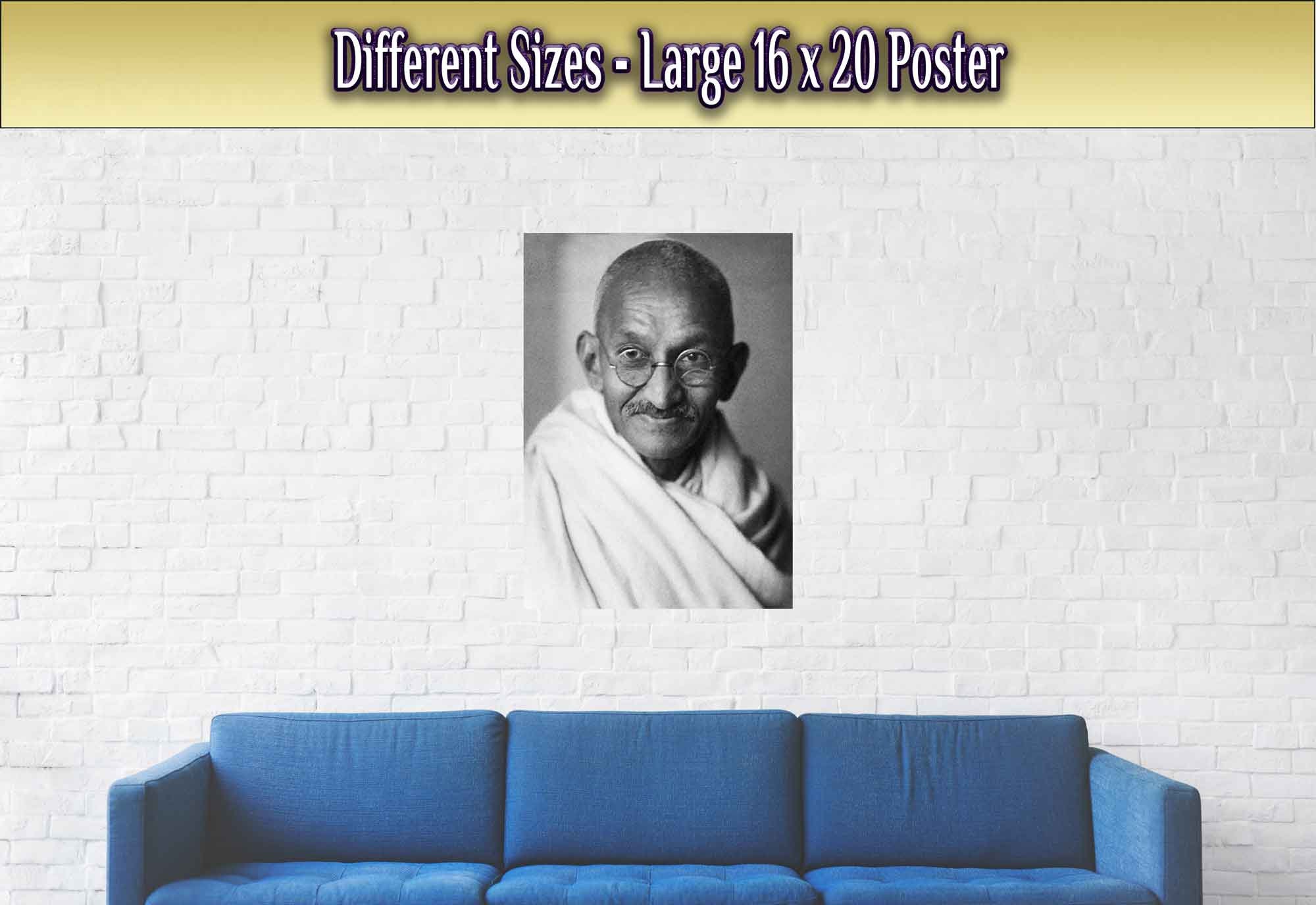 Mahatma Gandhi Poster Vintage Photo Iconic Mahatma Gandhi - Etsy