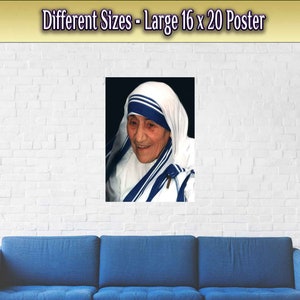 Mother Teresa Poster Missionary Saint Vintage Photo - Etsy